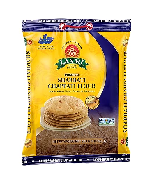 Laxmi Sharbati Chapati Whole Wheat Flour 20 lb – HalalcoStore