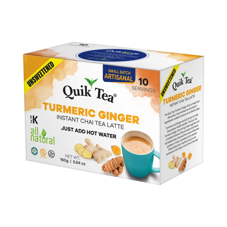 QuikTea Turmeric Ginger Chai Latte (240 g) – HalalcoStore