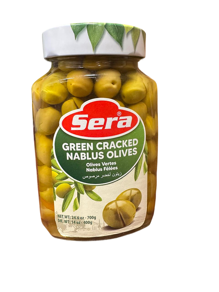 Sera Cracked Green Nablus Olives (24 Oz) – HalalcoStore
