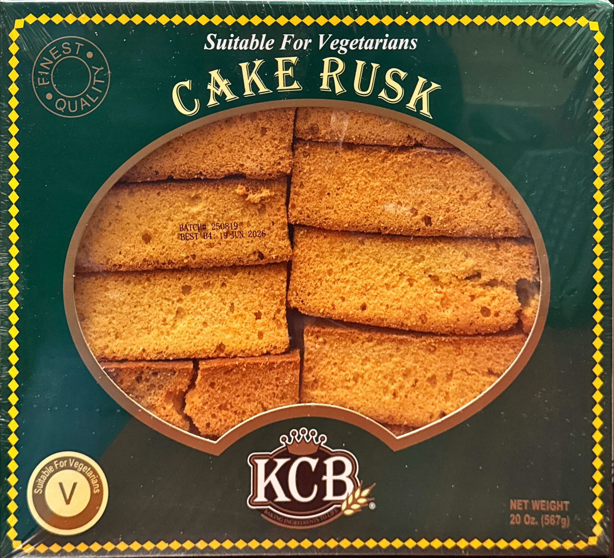 KCB Vegetarian Cake Rusk (20 oz) – HalalcoStore