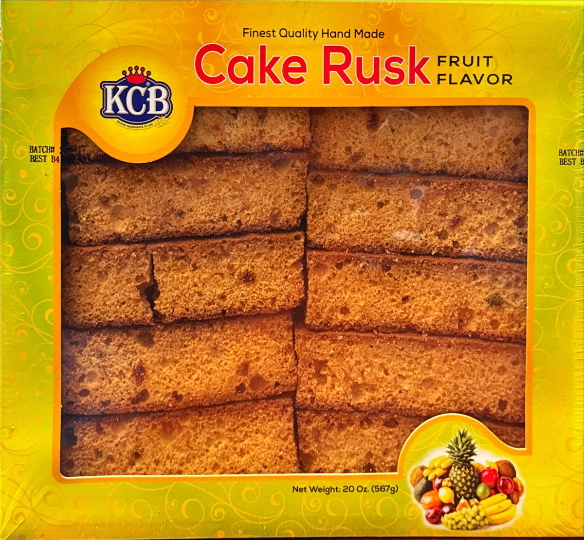 KCB Cake Rusk Fruit (20 oz) – HalalcoStore