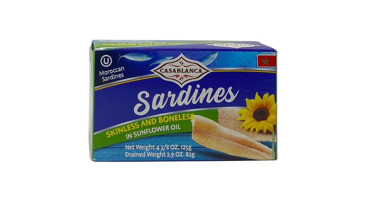 Casablanca Skinless Boneless Tuna in Sunflower Oil (125 g) – HalalcoStore