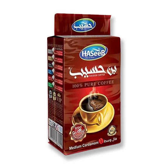 Haseeb Turkish Coffee Medium Cardamom Red Label (500 g) – HalalcoStore