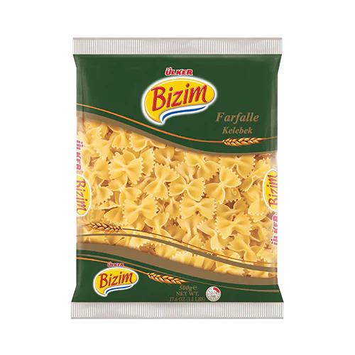 Ulker Bizim Farfalle Pasta (500 g) – HalalcoStore